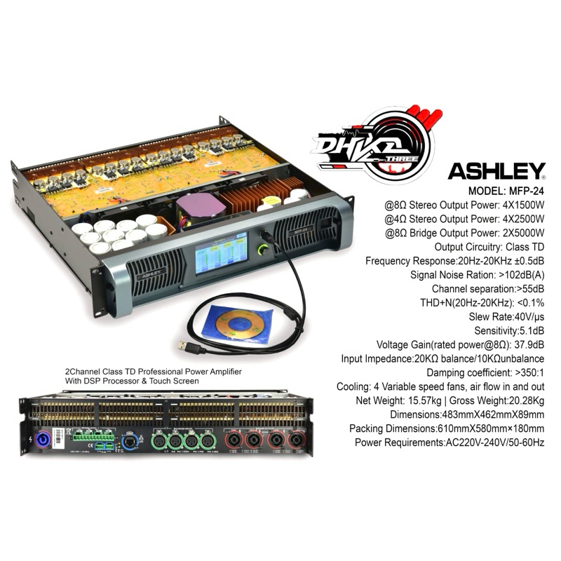Jual POWER ASHLEY MFP 24 CLASS TD 4. CHANNEL TOUCHSCREEN WITH DSP ...