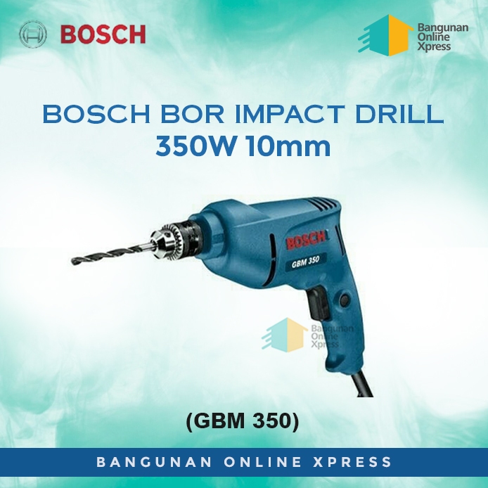Jual BOSCH BOR DRILL 350 W 10MM GBM 350 - 10mm Reversible (Mesin Bor ...