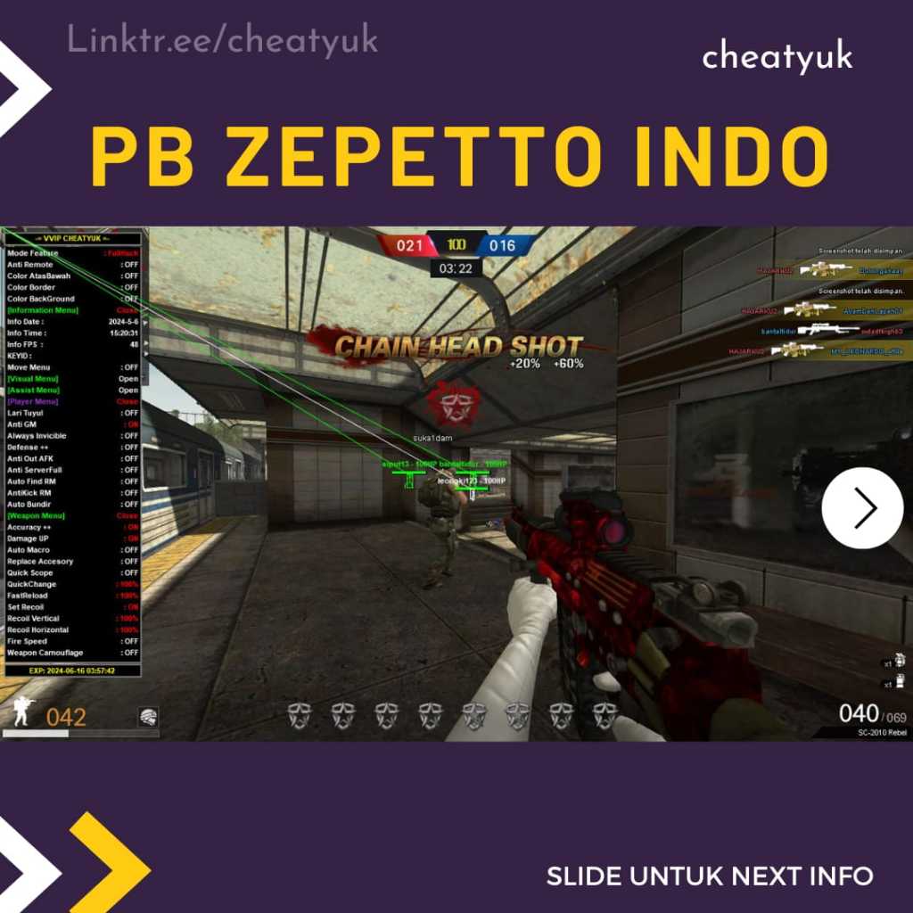 Jual (PROSES 10 MENIT ) Program Software Jasa Install Cheat VIP Point Blank / PB PC Laptop Only ...