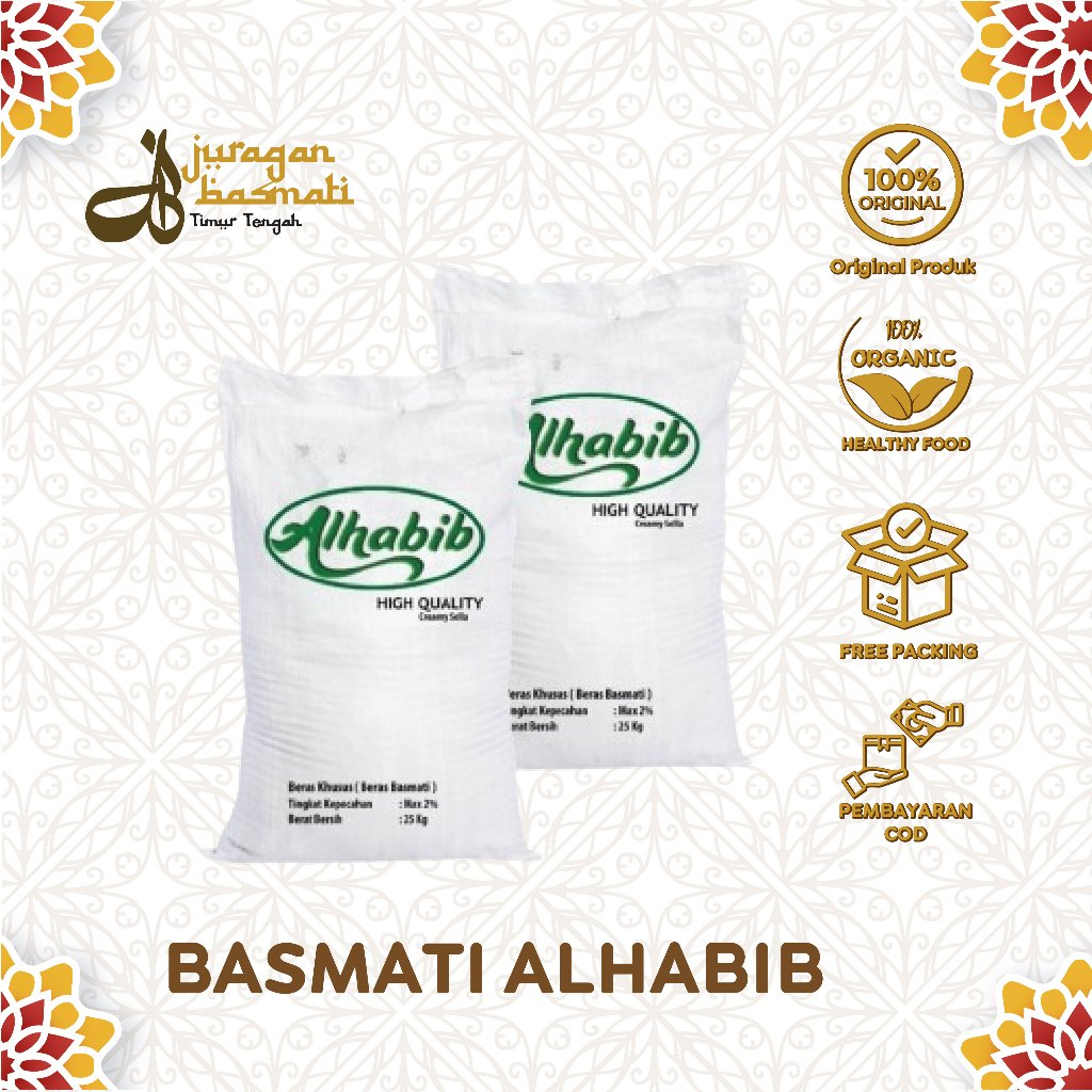 Jual Beras Basmati dari India High Quality 25kg | Shopee Indonesia