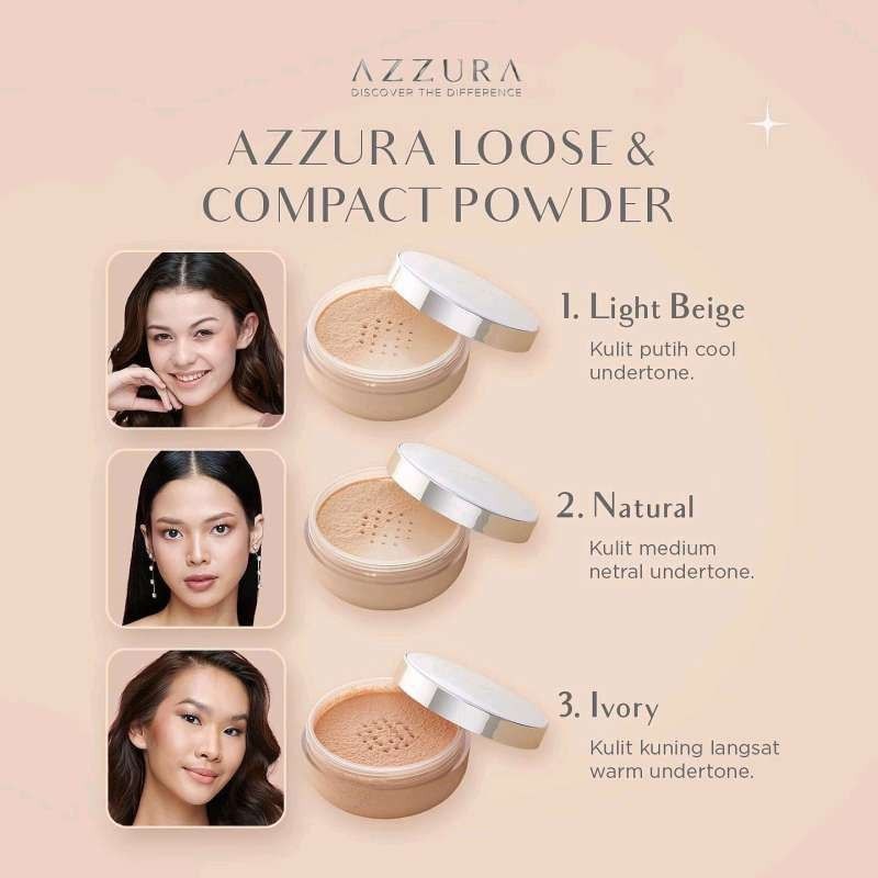 Jual Azzura Loose Powder Bedak Tabur | Shopee Indonesia