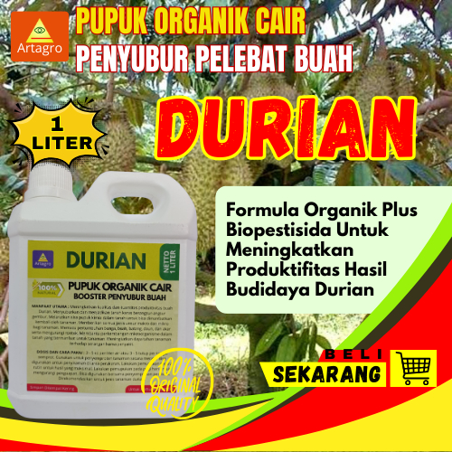 Jual Pupuk Cair Durian Agar Cepat Berbuah Booster Penyubur Pelebat Mencegah Rontok Buah Durian ...