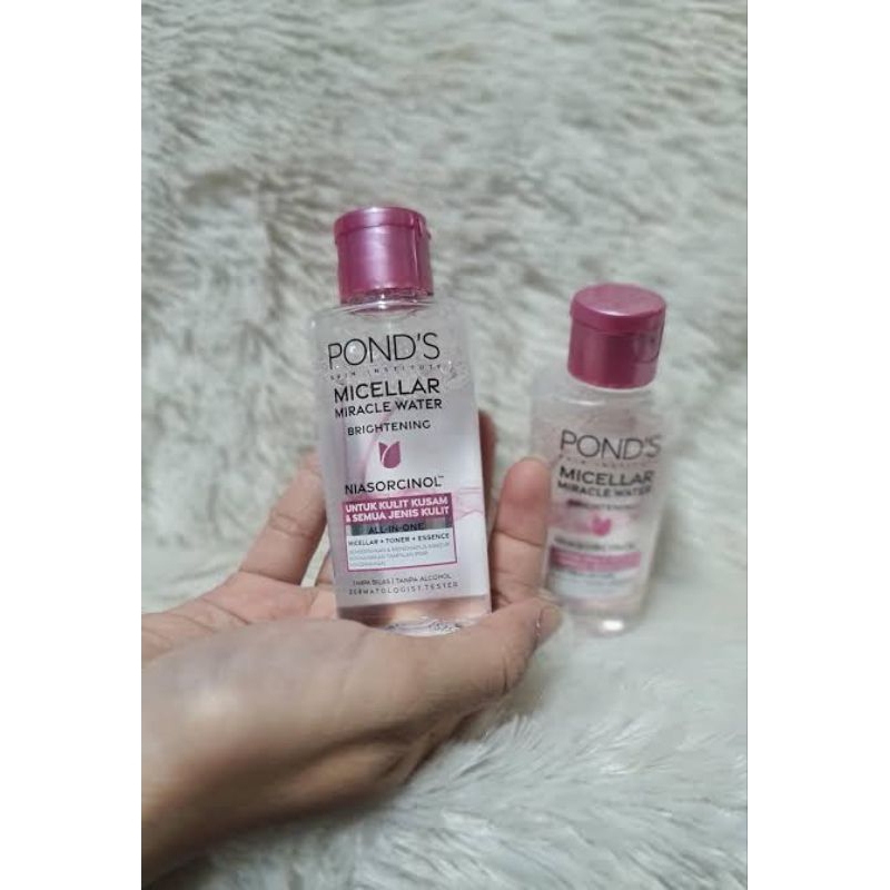 Jual PONDS Micellar Water Brightening Rose 55ml | Shopee Indonesia
