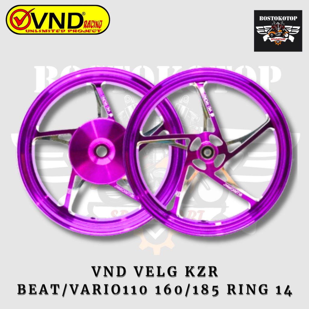 Jual VND Velg Racing Tipe KZR Ukuran 160 185 Ring 14 Motor Beat/ Vario ...