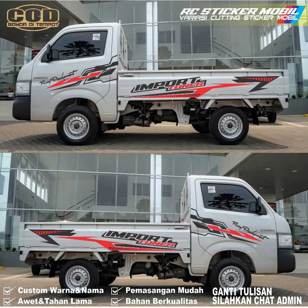 Jual sticker mobil carry futura pick up cutting variasi body samping ...