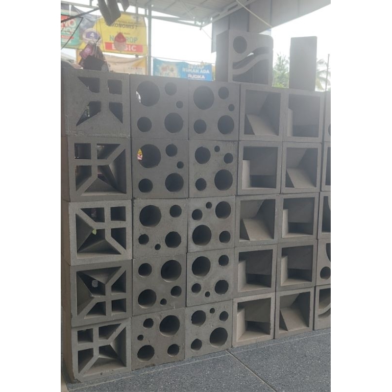 Jual Roster Beton Minimalis Jalusi Lubang Angin Batu Karawang | Shopee ...