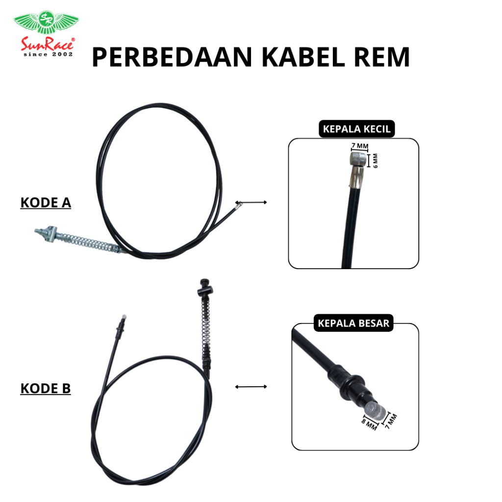 Jual KABEL REM BELAKANG / TALI REM BELAKANG SEPEDA LISTRIK SUNRACE ...