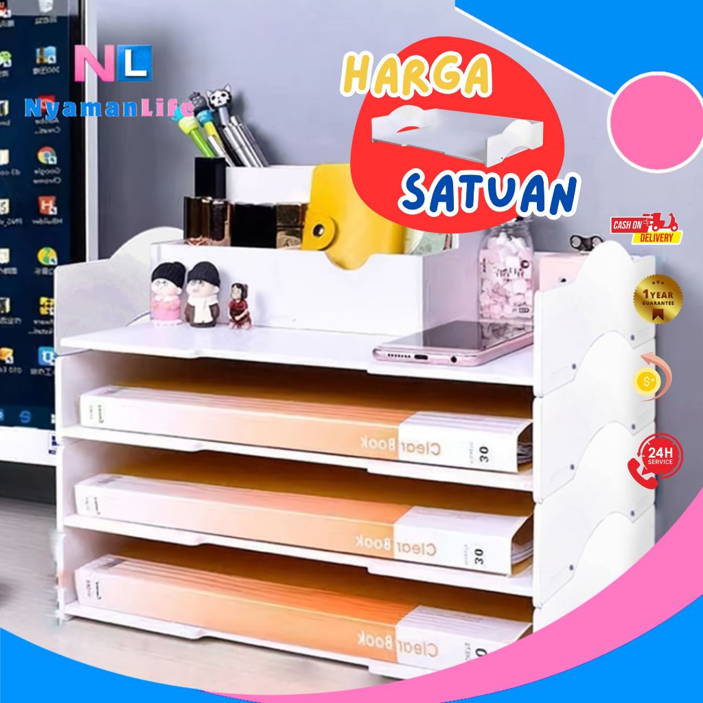 Jual NyamanLife - Rak Tempat Penyimpanan Folder File Kantor Berkas File ...