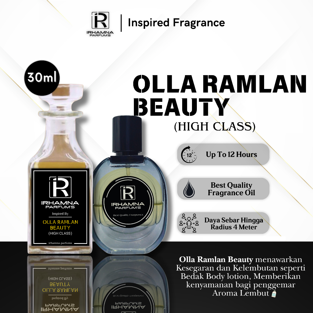 Jual PARFUM OLLA RAMLAN UNISEX, HIGH CLASS TAHAN LAMA, INSPIRED PARFUM, UKURAN 30ML BEST SELLER ...
