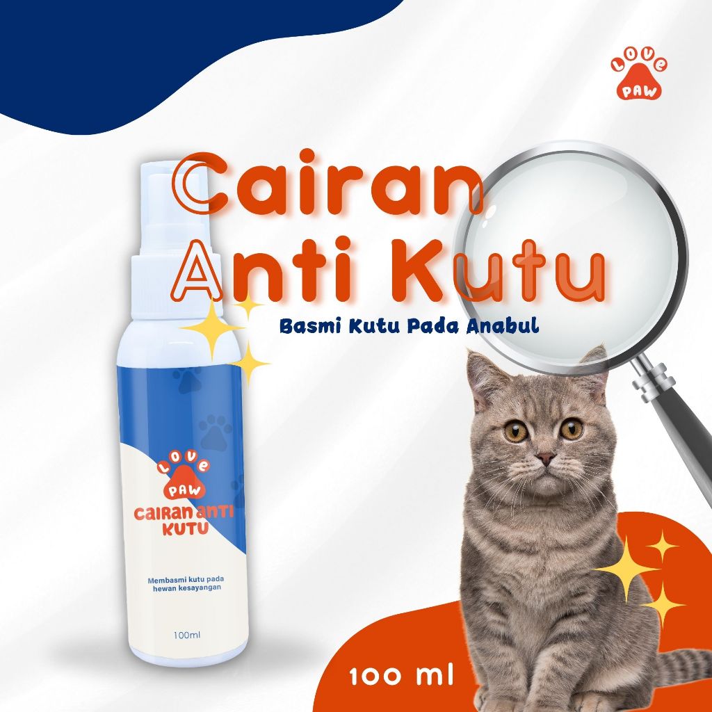 Jual LovePaw - Cairan Pembasmi 100 ML Kutu Kucing dan Anjing Semprotan ...