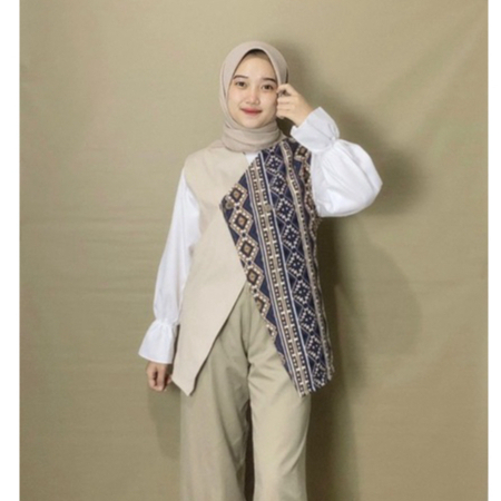 Jual Vest etnik - Rompi Batik - Atasan Wanita - Kekinian - Bisa Cod ...