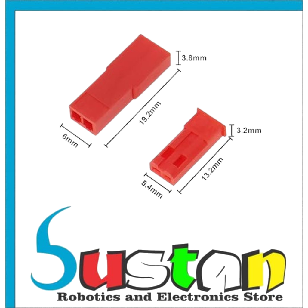 Jual HOUSING JST SOCKET 2P 2PIN 2 P CONNECTOR BATTERY LIPO 2.54MM | Shopee Indonesia