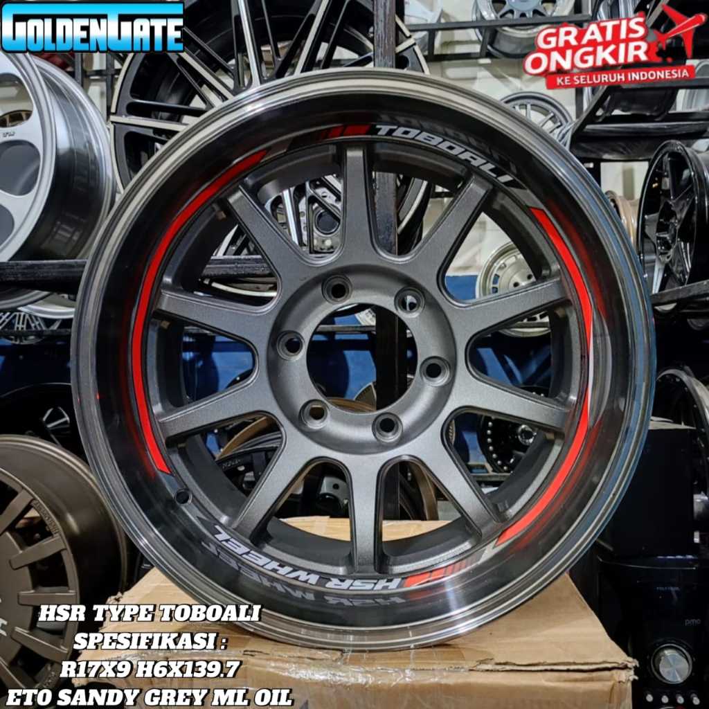 Jual Velg hsr type toboali r17 baut 6x139,7 lebar 9 cocok untuk ford ...