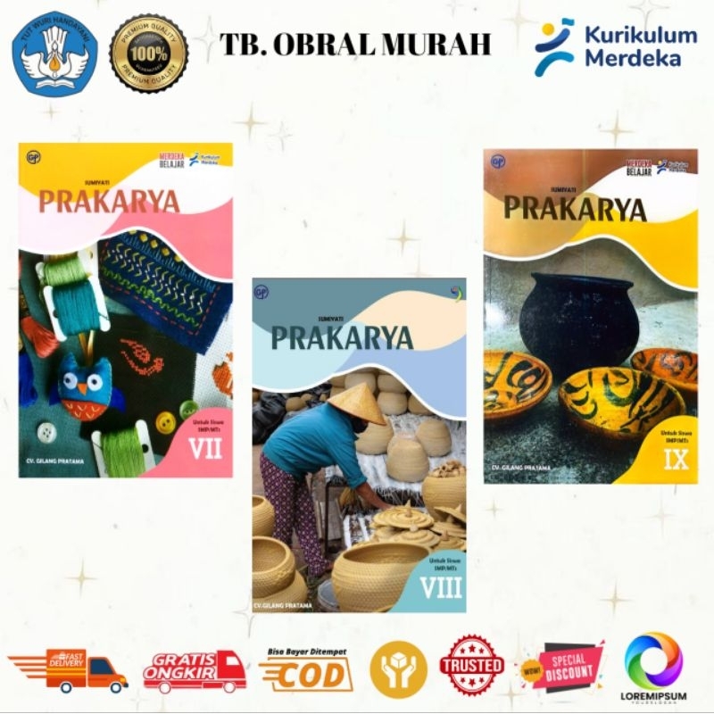 Jual BUKU SISWA PRAKARYA (GP) GILANG PRATAMA KELAS 7, 8, 9 SMP/MTS KURIKULUM MERDEKA | Shopee ...