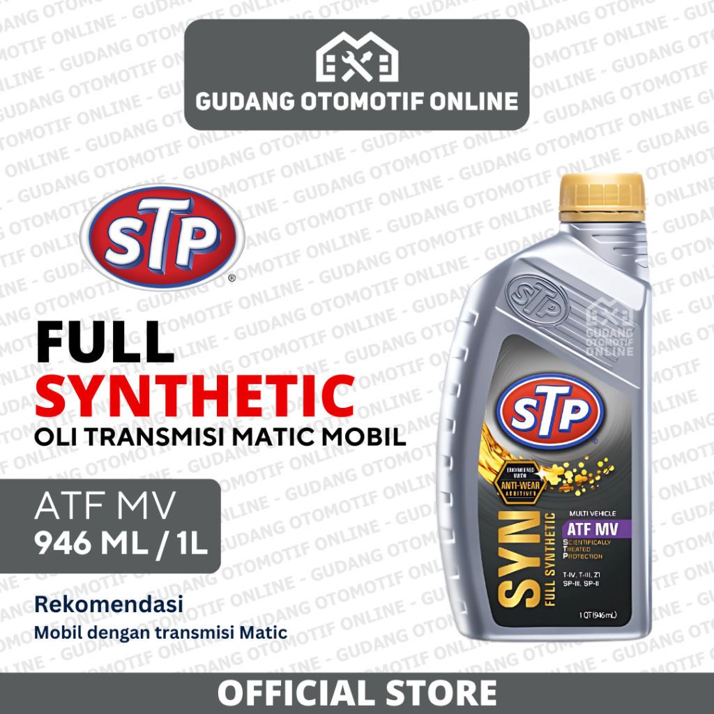 Jual Oli Transmisi Matic STP Full Synthetic ATF MV ATF IIIG 946 ml 1L 1 Liter Original Oli Full ...
