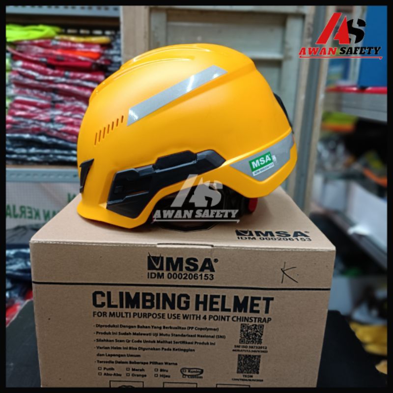 Jual HELM CLIMBING SAFETY MSA ORIGINAL / HELM PANJAT TEBING / HELM ...