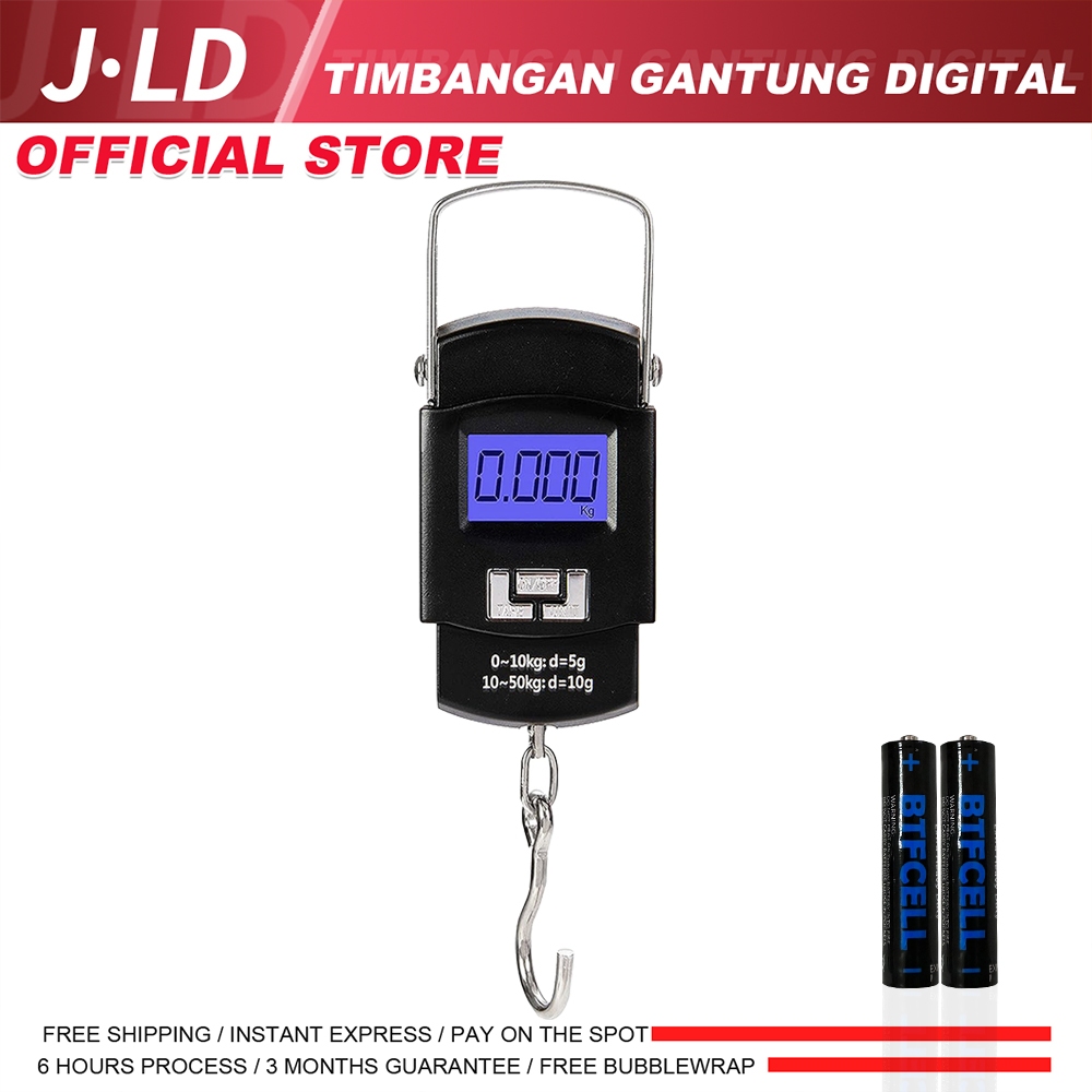 Jual JLD Timbangan Gantung Digital 50kg LCD Display Fishing Scale ...