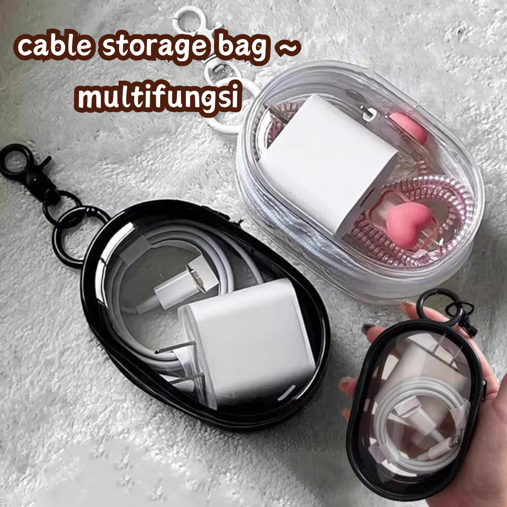 Jual Key Bag Pouch Kotak Penyimpanan Pelindung Kabel Storage Boneka ...