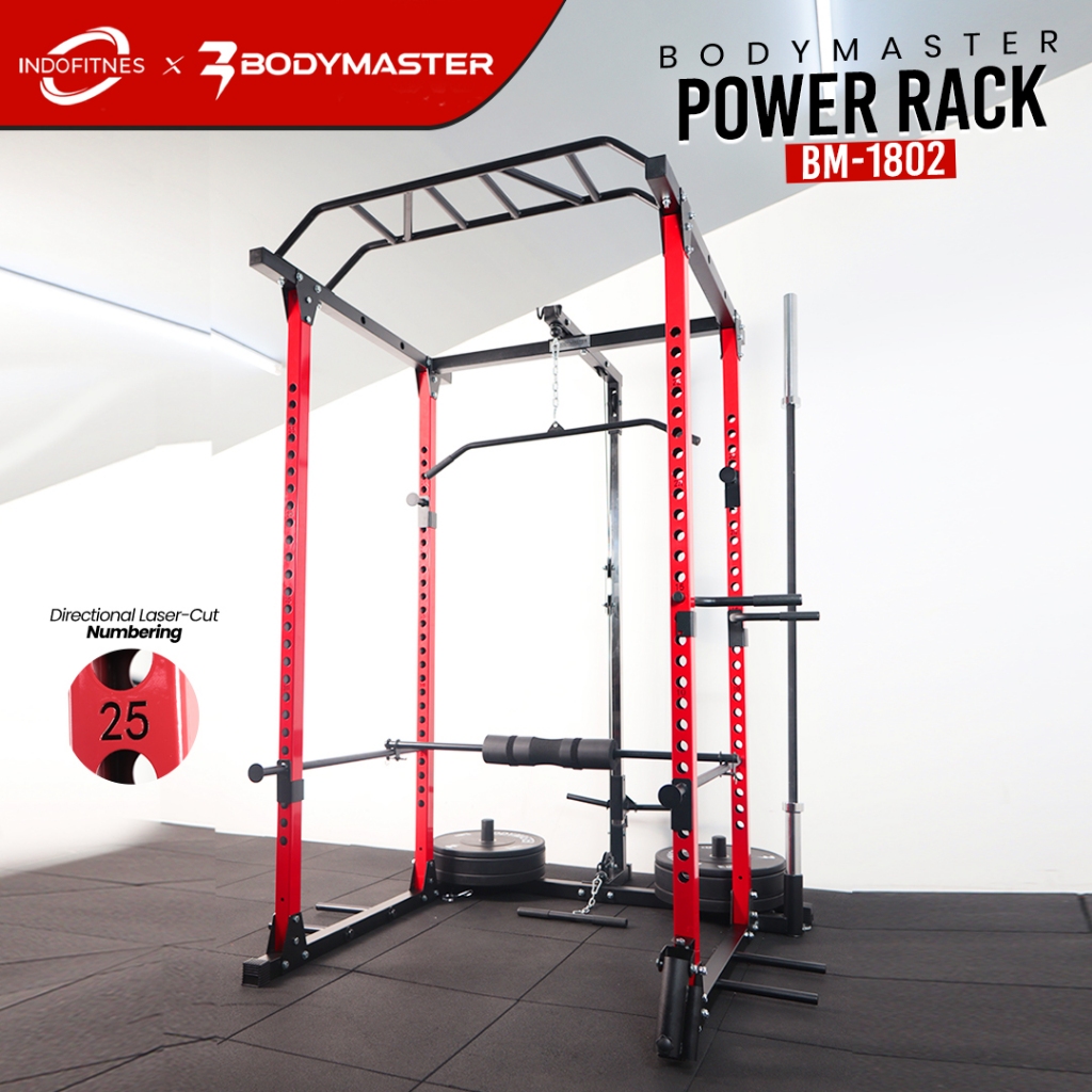 Jual Sgr - BODYMASTER Power Rack BM-1802 - Home Gym Power Cage Bench ...