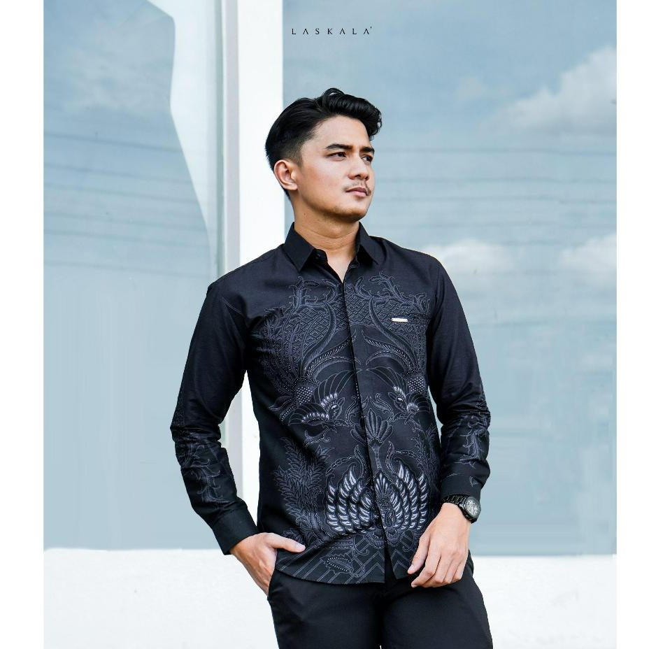 Jual Laskala Batik Premium Pusaka Kemeja Batik Pria Slimfit Lengan ...