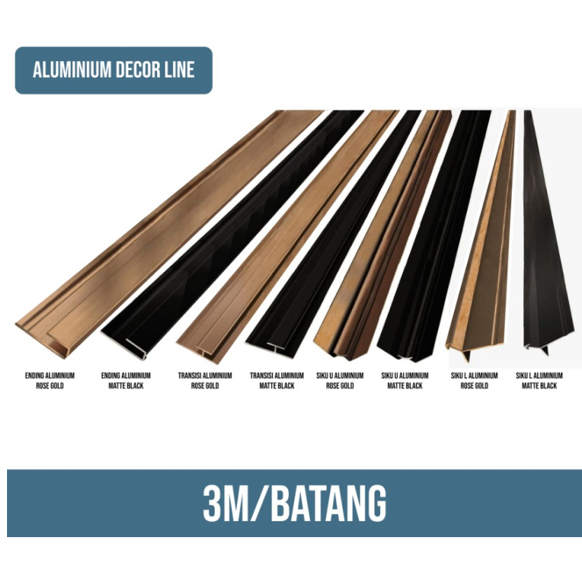 Jual Aluminium Decor Line UV Marble Sheet SPC Vinyl Transisi Siku L ...