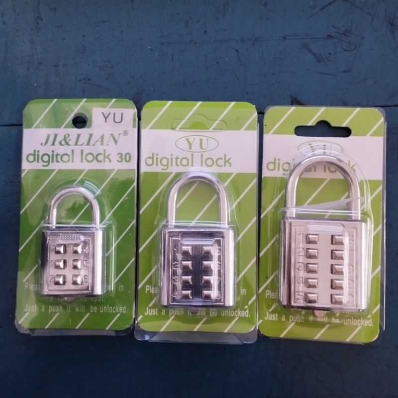 Jual Gembok Nomor Pin Angka Kombinasi 6 Digit/8 Digit/10 Digit | Shopee ...