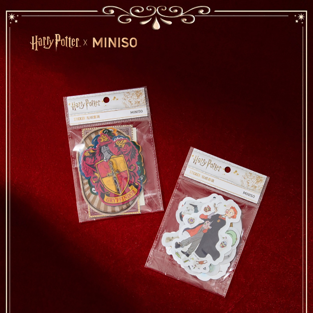 Jual Miniso x Harry Potter Raster Sticker Set Stiker Raster Stiker Buku ...