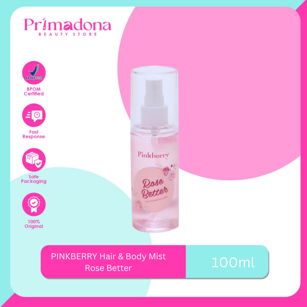 Jual Primadona Beauty - PINKBERRY Hair & Body Mist Rose Better - Parfum ...