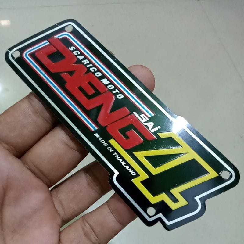 Jual Logo /emblem exhaust daeng sai4 / emblem daeng sai4 best quality ...