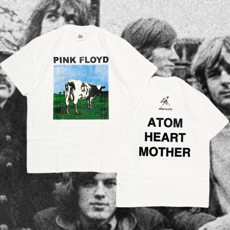 Jual Pink floyd - Atom Heart Mother cow Heavy stitch supply White ...
