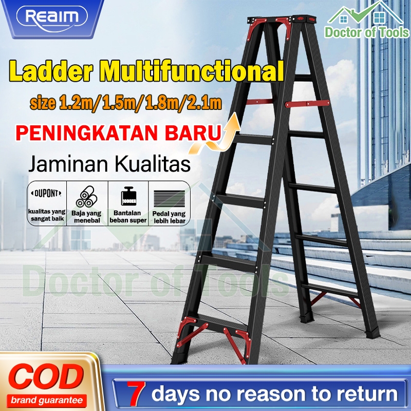 Jual Tangga Lipat Baja Ringan Carbon Steel-Ukuran1,2/1,5/1,8/2,1meter ...