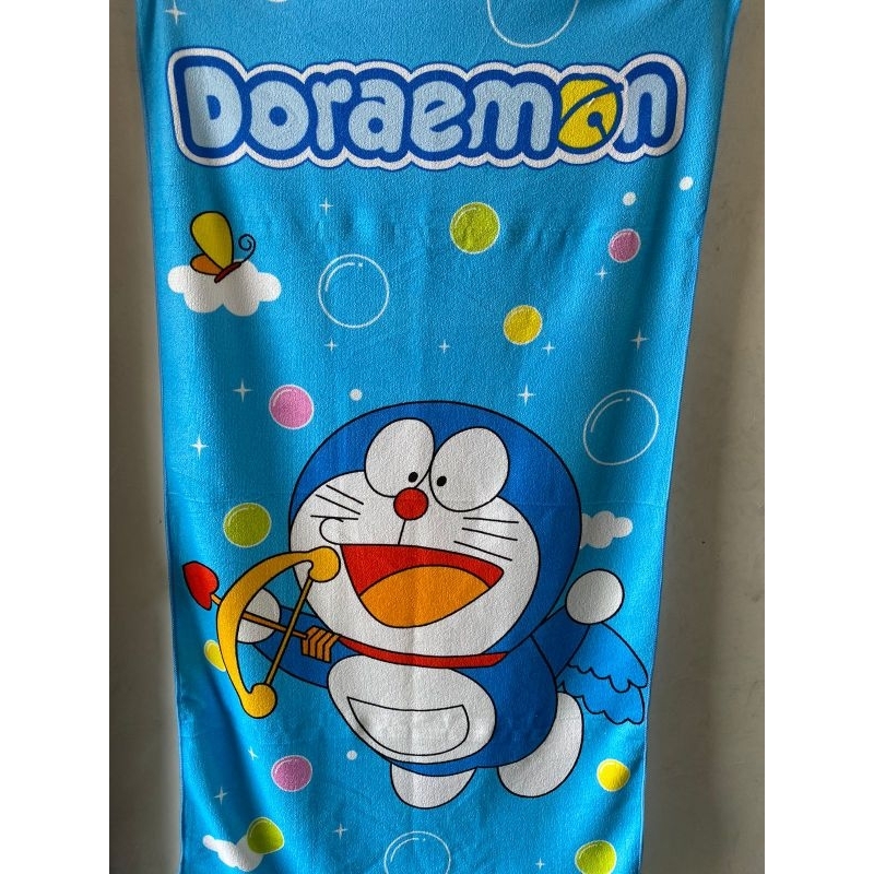 Jual Motif Doraemon Handuk Ukuran 70cm x 140cm Terbaru Karakter Gambar ...