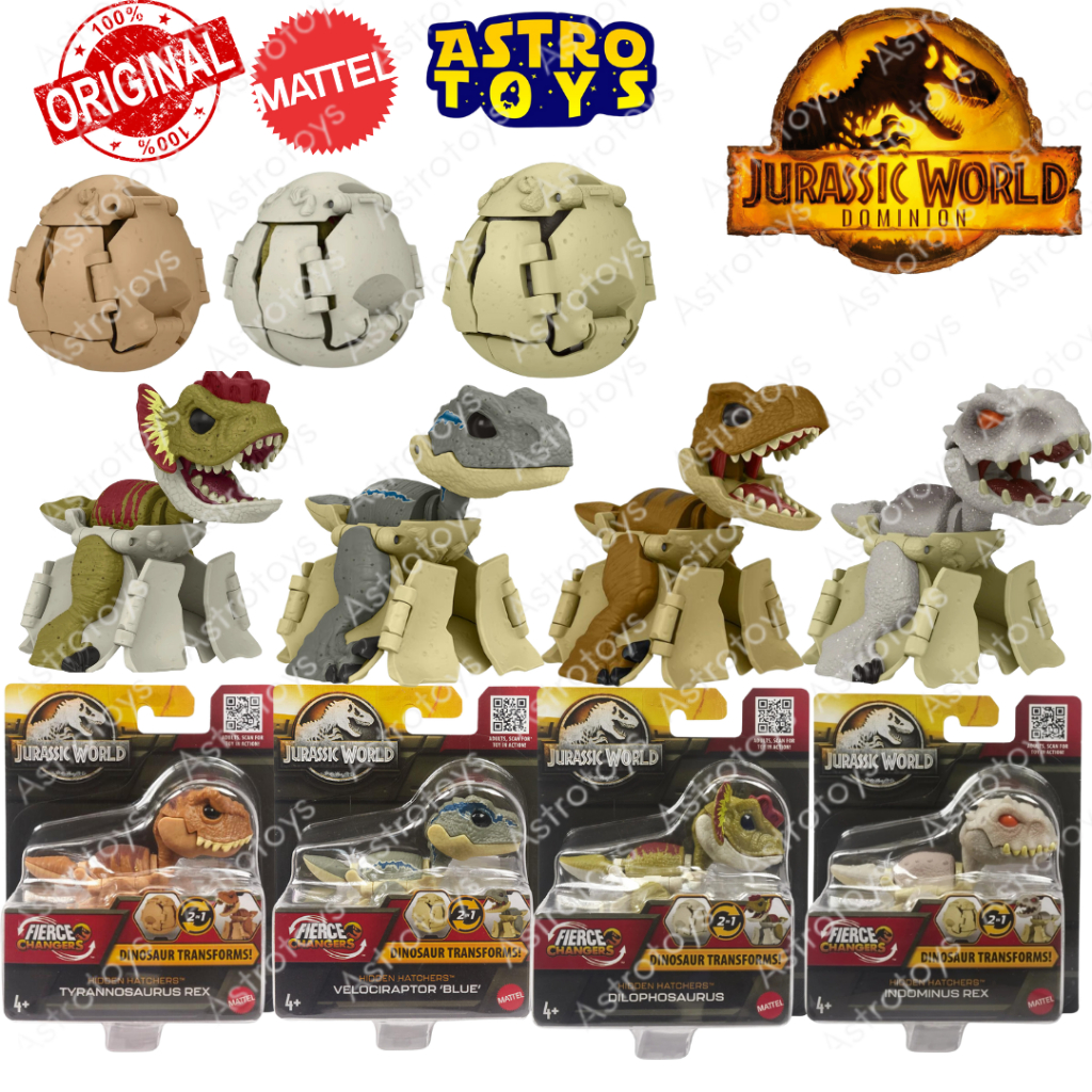 Jual Mattel Jurassic World Dino Figure Fierce Changers Original ...
