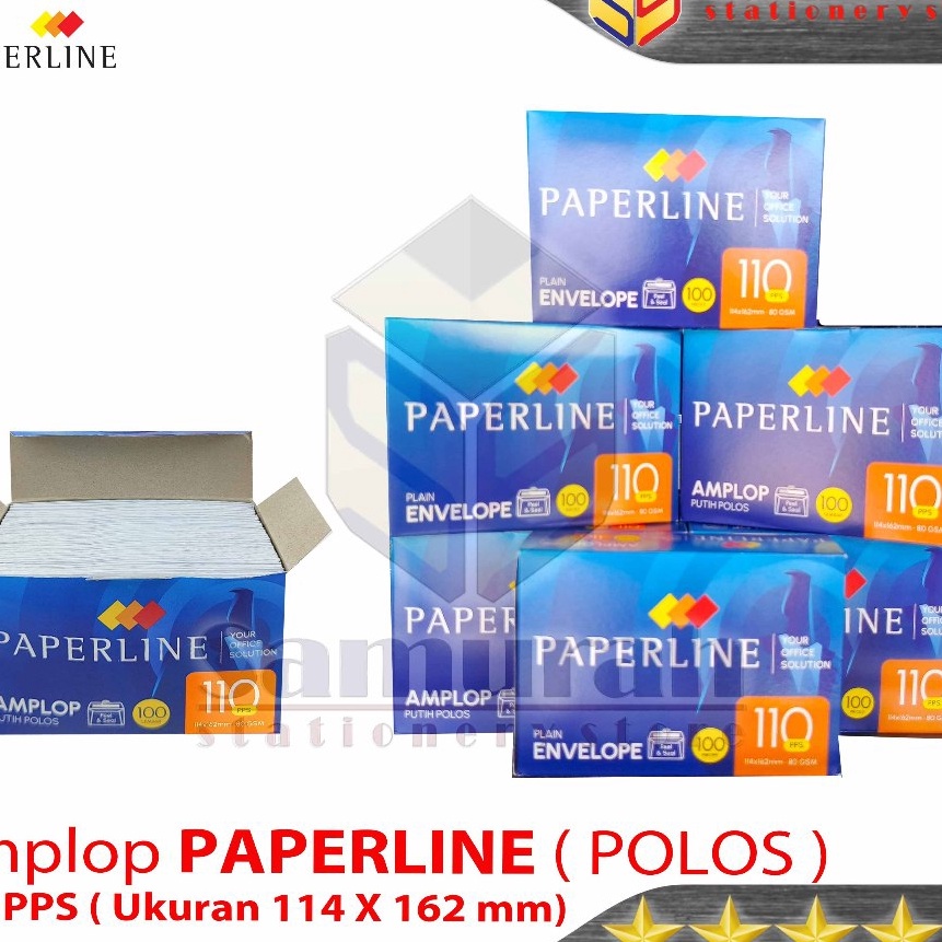 Jual HJ6 Amplop Kertas Putih Polos Paperline 11 pps isi 1 114 x 162 mm 8 gsm Sedang | Shopee ...