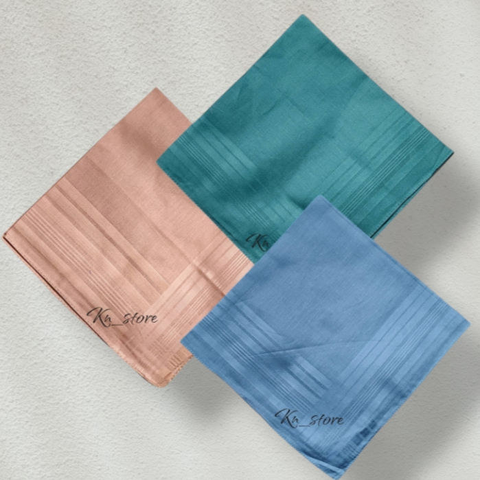 Jual 3 Pcs Sapu Tangan Pria Katun Handkerchief Saputangan Premium ...
