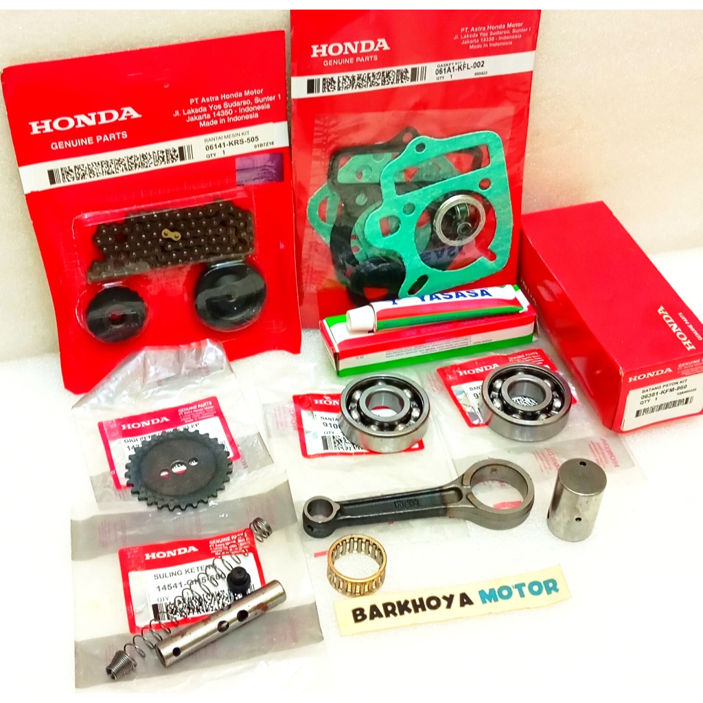 Jual Paket Stang Seher 7 Item Supra Fit Old New Legenda Revo Lama KFM Set Bearing AS kruk ...
