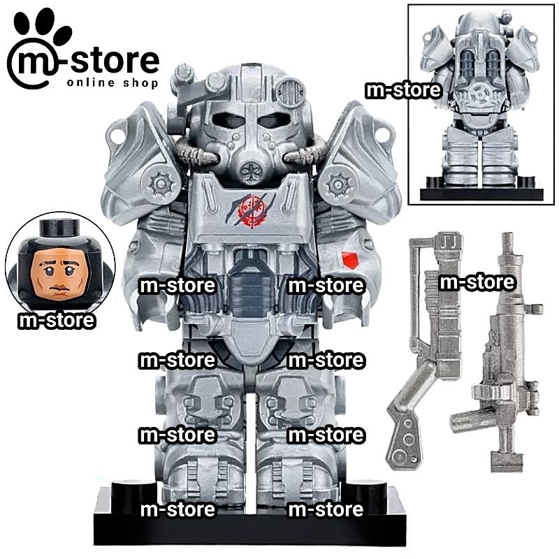 Jual brick fallout t-60 power armor mini toy figure | Shopee Indonesia