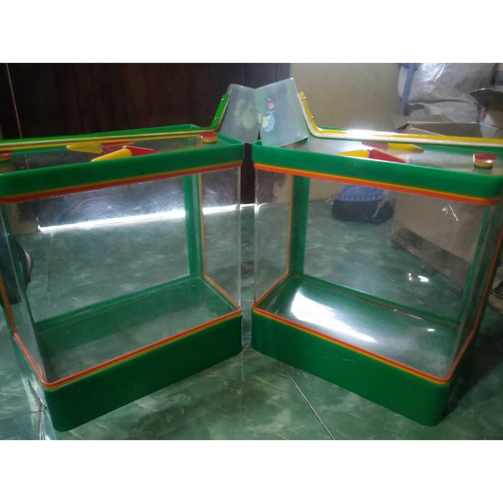 Jual Gratis ongkir!!Sepasang 2 Kotak Akuarium Es Kelapa Buah + 2Gayung ...