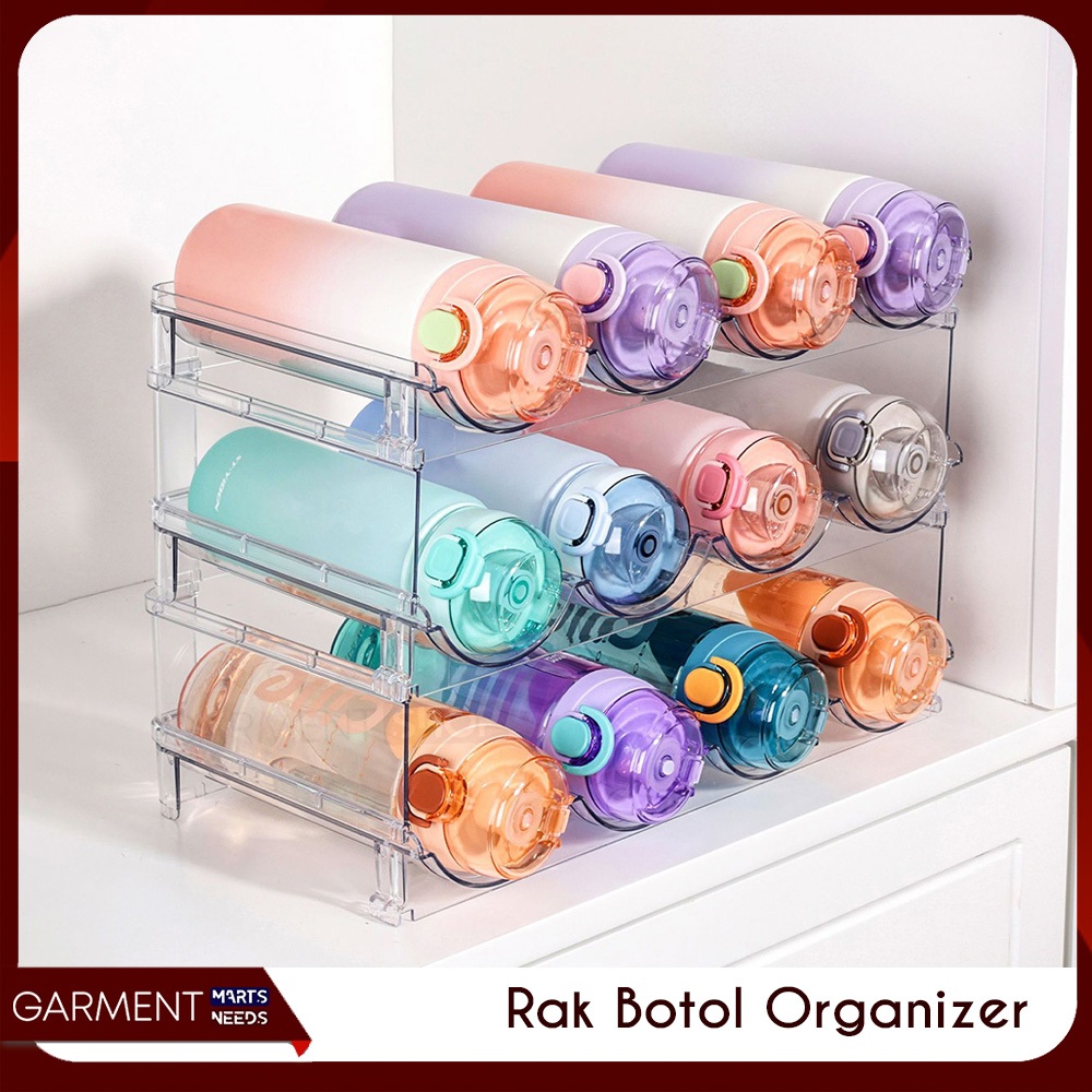 Jual Rak Botol Minuman Susun Tempat Bottle Organizer Rack Tumblr Holder ...