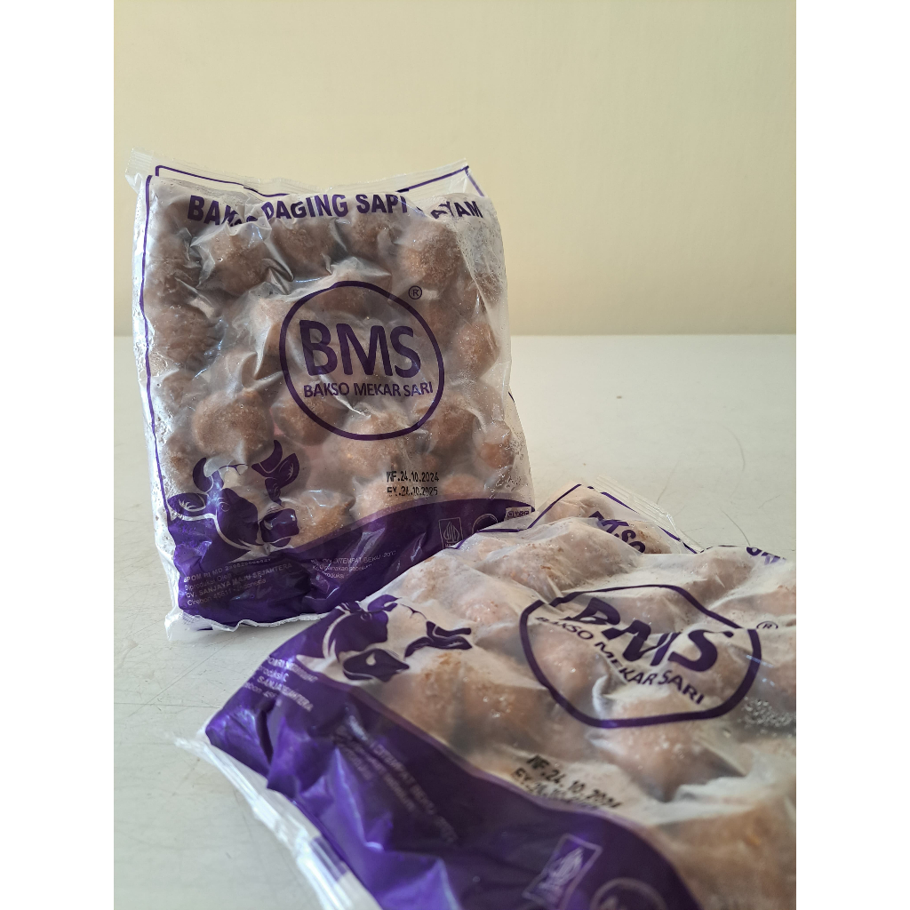 Jual Bakso Daging Sapi & Ayam BMS Bakso Mekar Sari 625 gr | Shopee ...