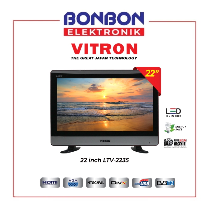Jual Vitron LED TV 22 inch LTV 2235 / LED Murah LTV2235 Digital TV ...