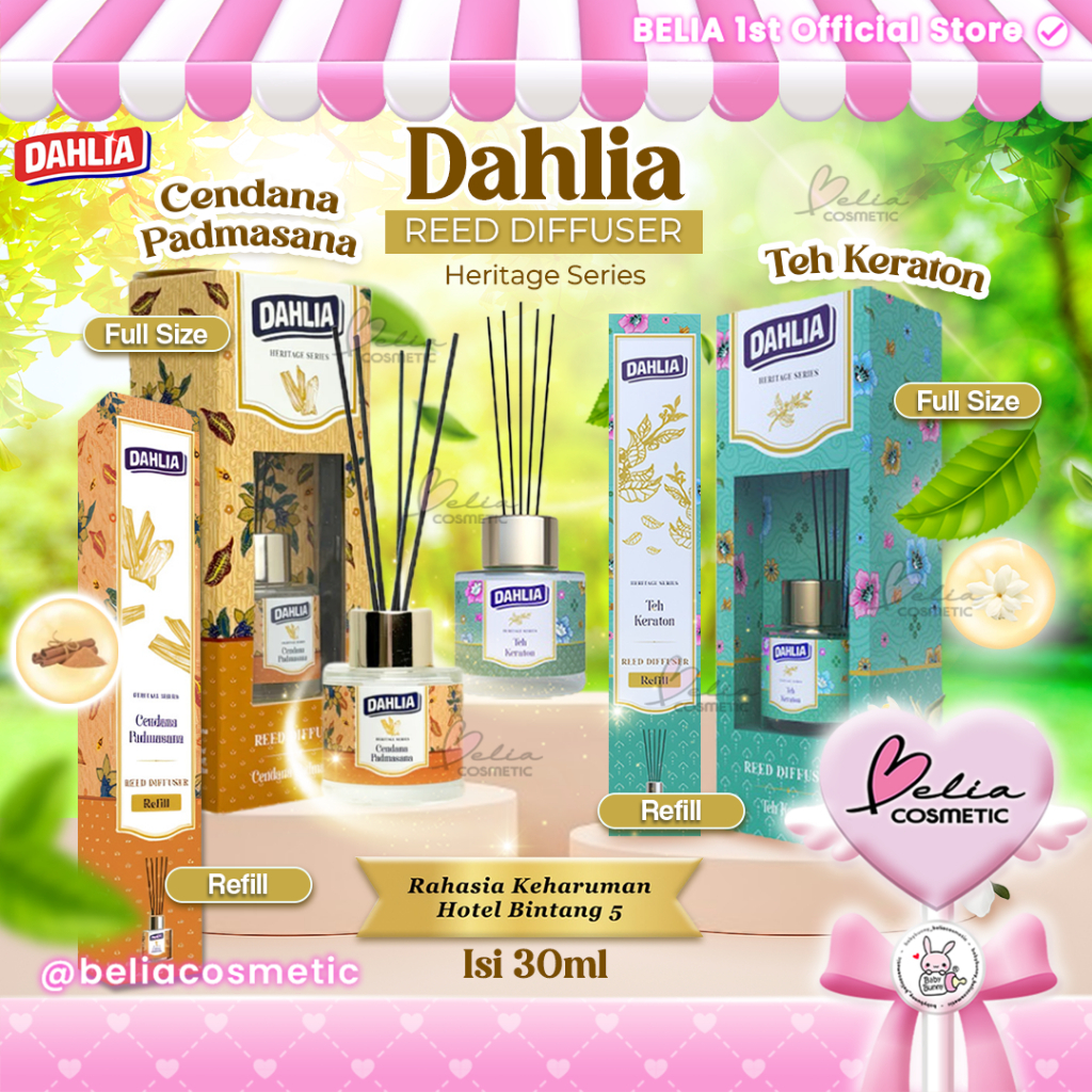 Jual BELIA DAHLIA Reed Diffuser | Teh Keraton Cendana Padmasana ...