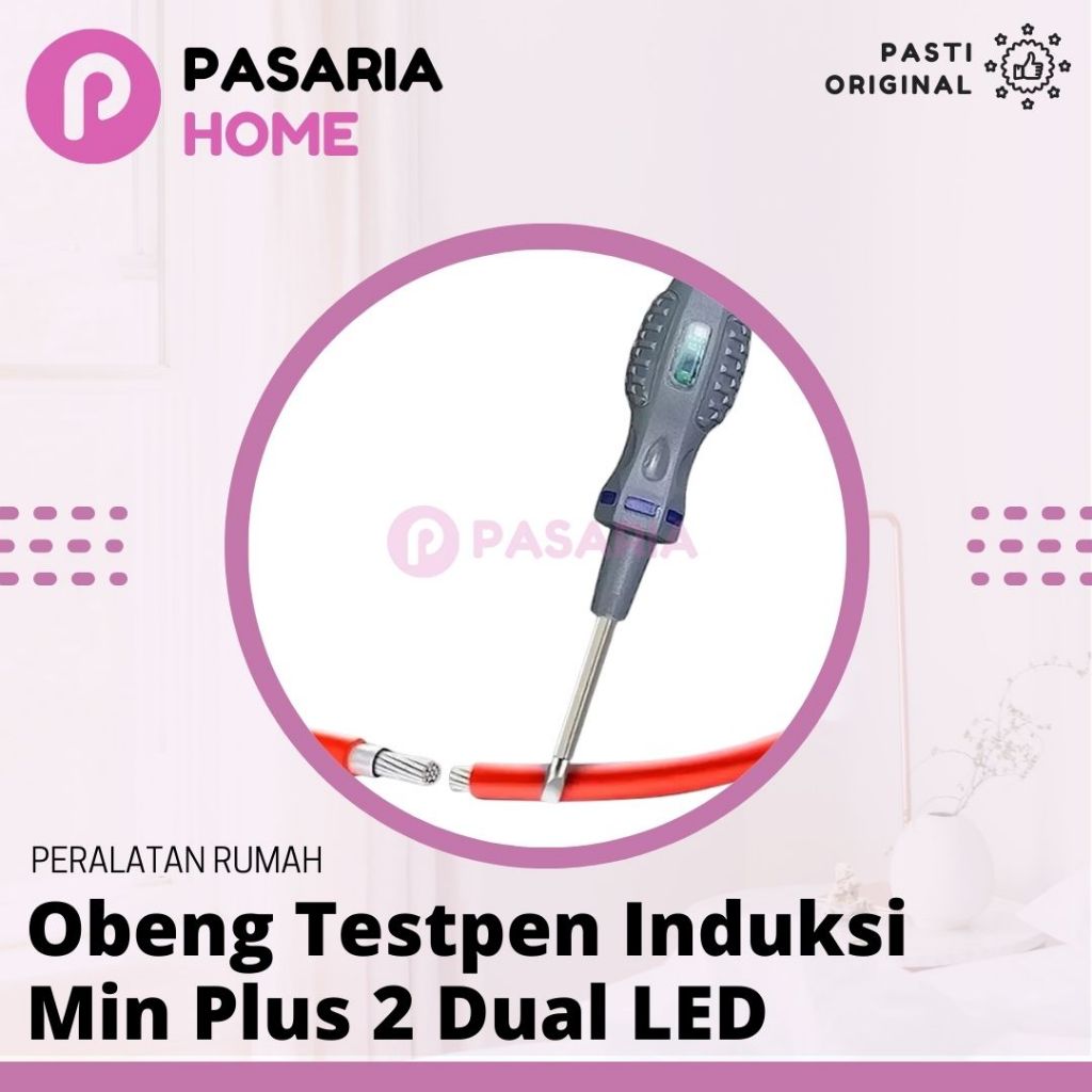 Jual Obeng Testpen Induksi Min Plus 2 Dual LED Alat Cek/Deteksi Kabel ...
