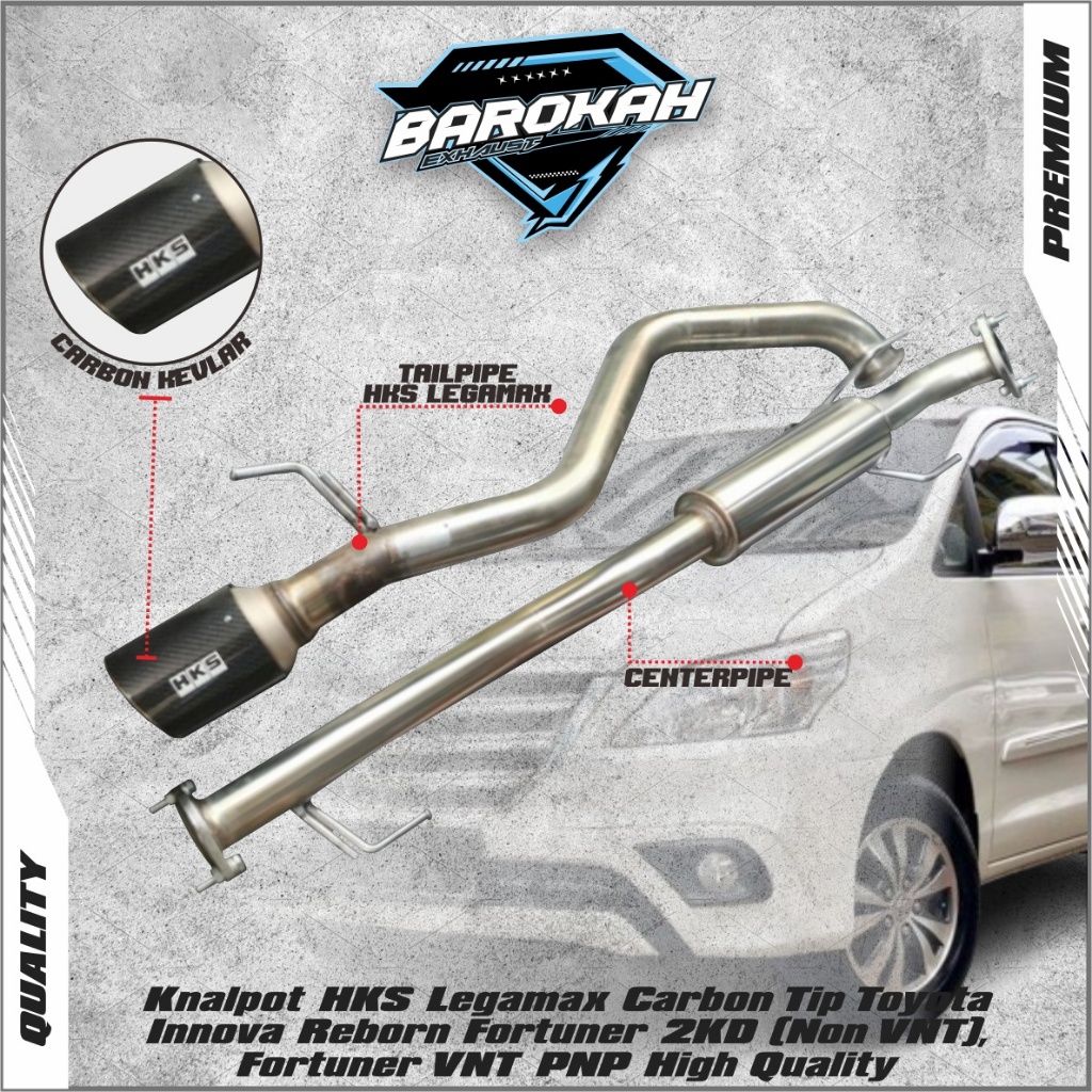 Jual Knalpot HKS Legamax Carbon Tip Toyota Innova Reborn Fortuner Hilux ...