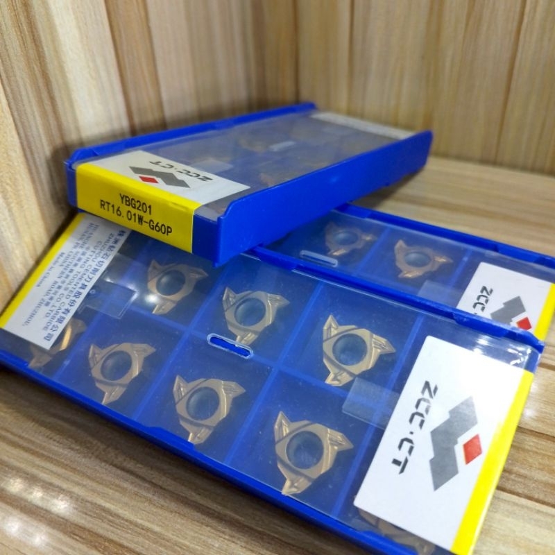 Jual insert ulir RT16 01W G60P YBG201 original ZCC-C pahat bubut ulir ...