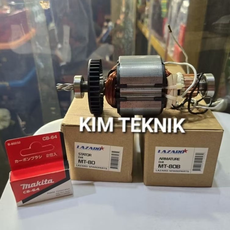 Jual PAKET SET ARMATURE STATOR CARBON BRUSH MAKTEC MT80 ANGKER ROTOR MESIN BOR MAKTEC MT 80 ...