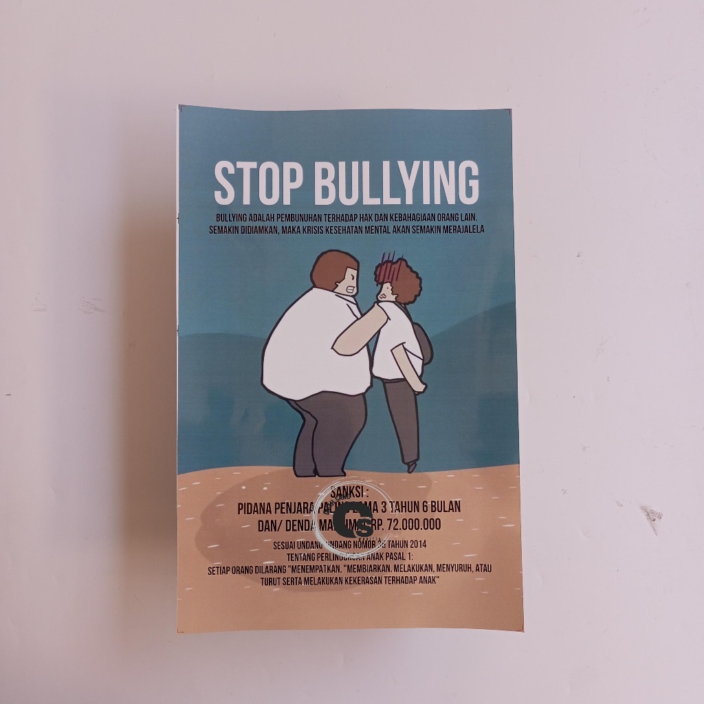 Jual Stiker Stop Bullying - Sanksi Pelaku Bullying - Stiker Perundungan ...