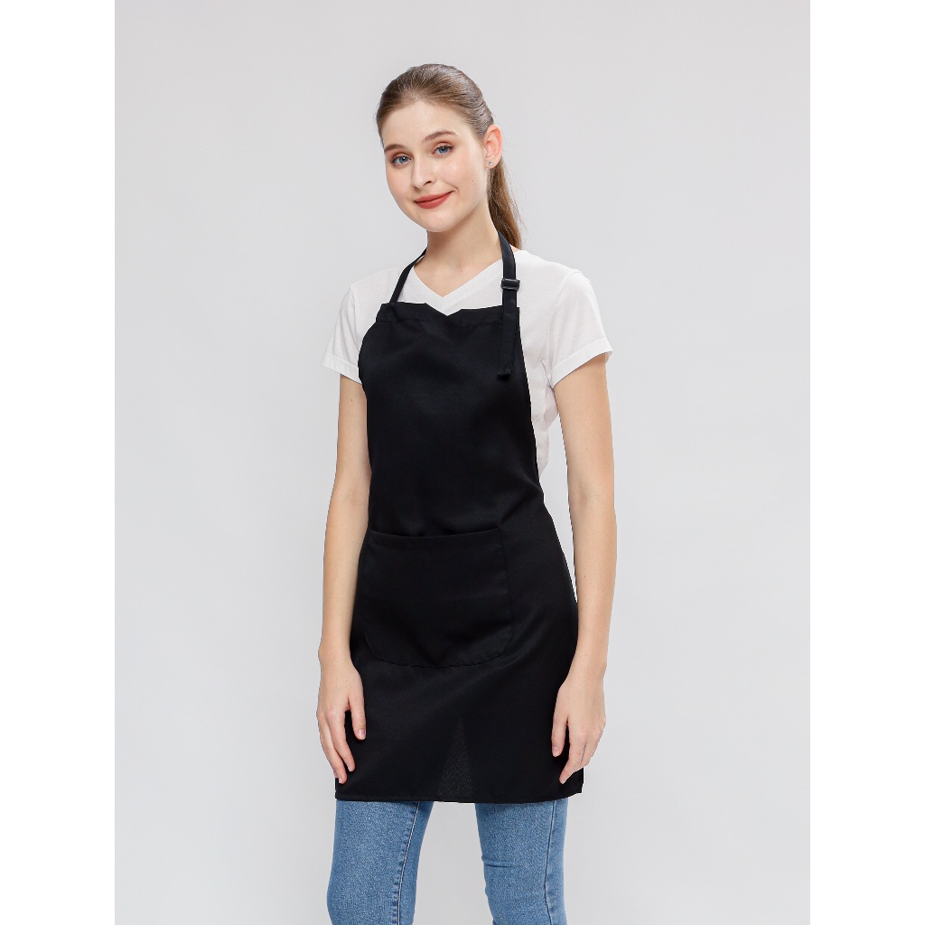 Jual Apron Lab | Hitam | Apron Celemek Kitchen Barista Pria Wanita ...