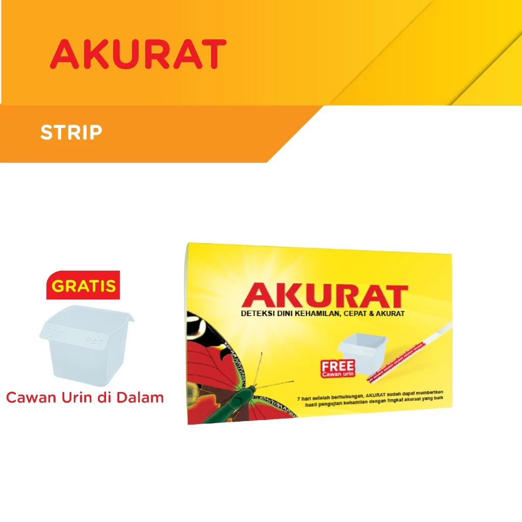 Jual AKURAT - Test Pack Strip Alat Uji Kehamilan - 1 Pcs (Test Kit ...
