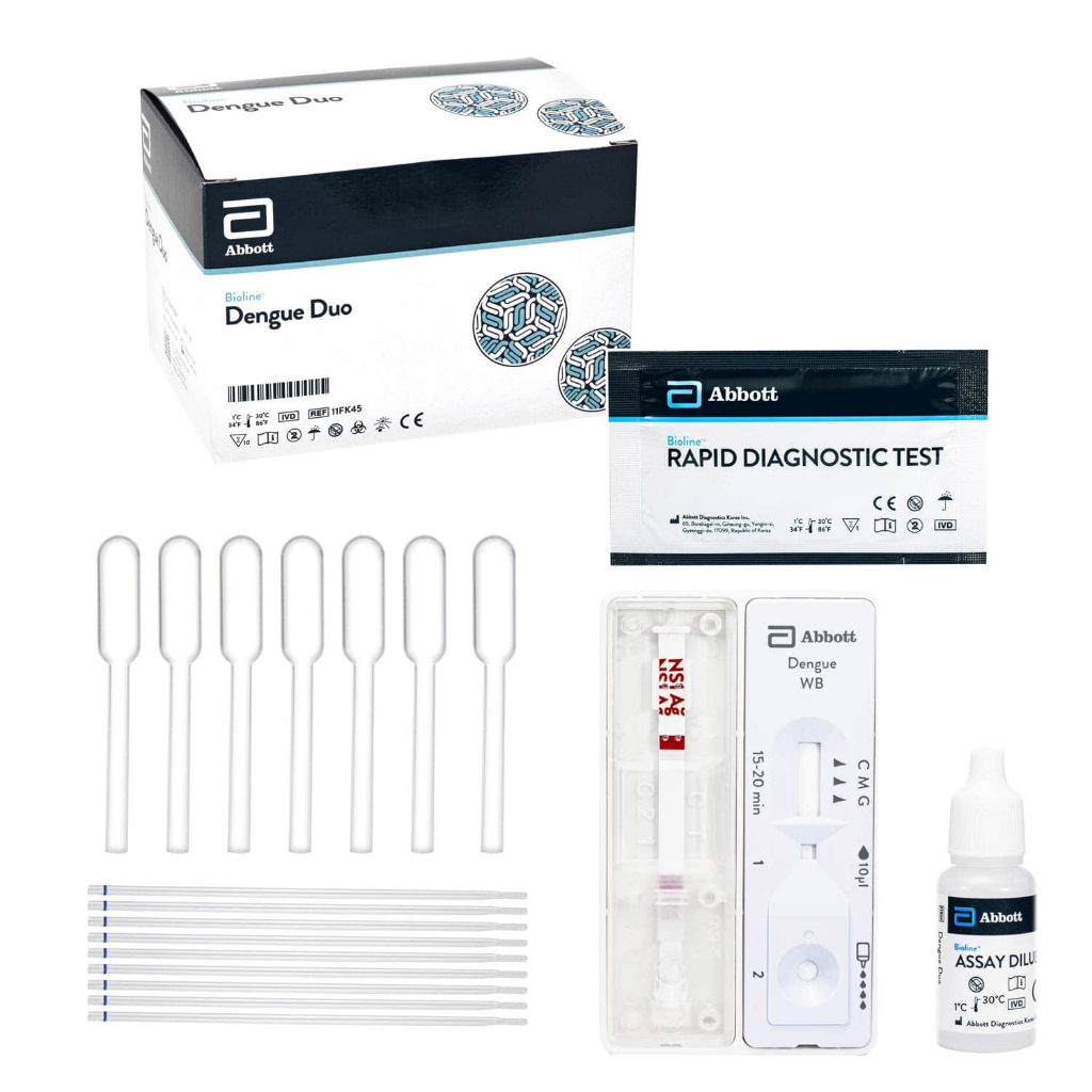 Jual Abbott Bioline Dengue Duo combo NS1 ag IgG IgM Rapid test isi 25 ...
